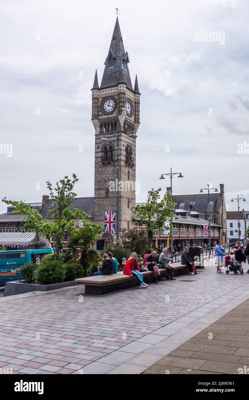 The town clock in Darlington, England,UK Stock Photo - Alamy