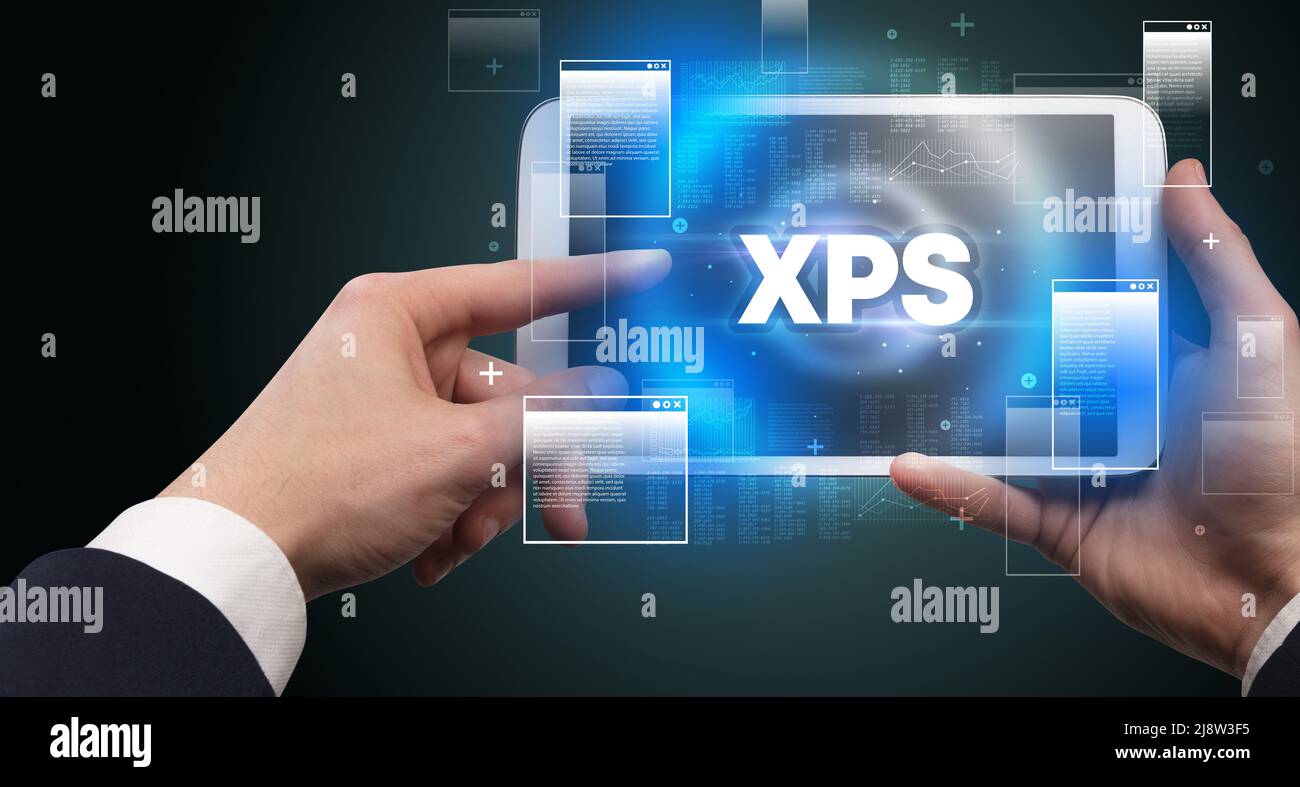 Close-up of a hand holding tablet Stock Photo - Alamy