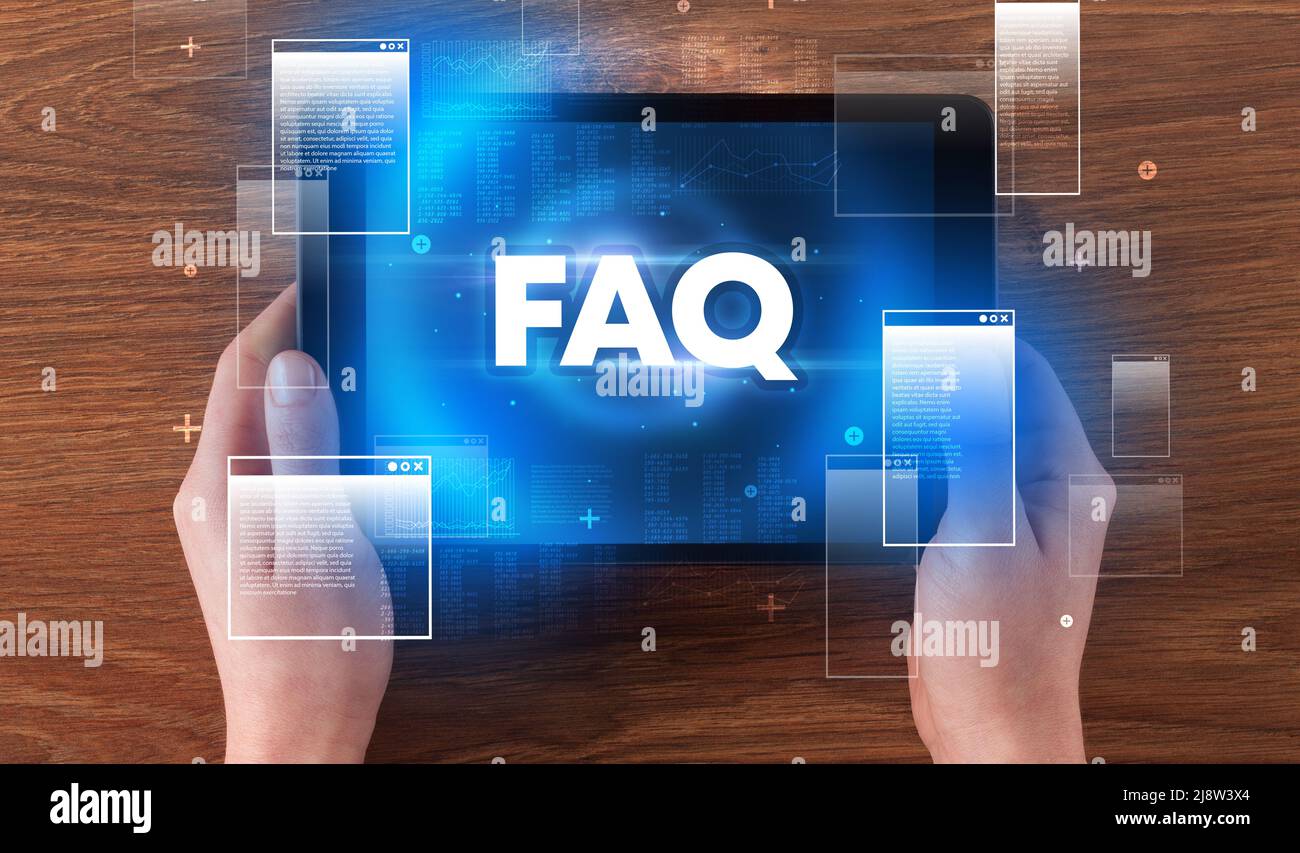 Close-up of a hand holding tablet Stock Photo - Alamy