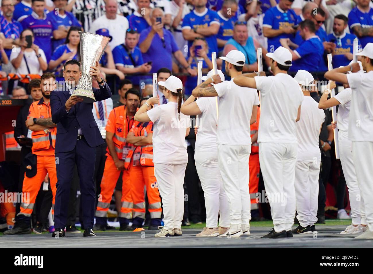 Andres Palop carries out the UEFA Europa League ahead of the UEFA Europa League Final at the ...