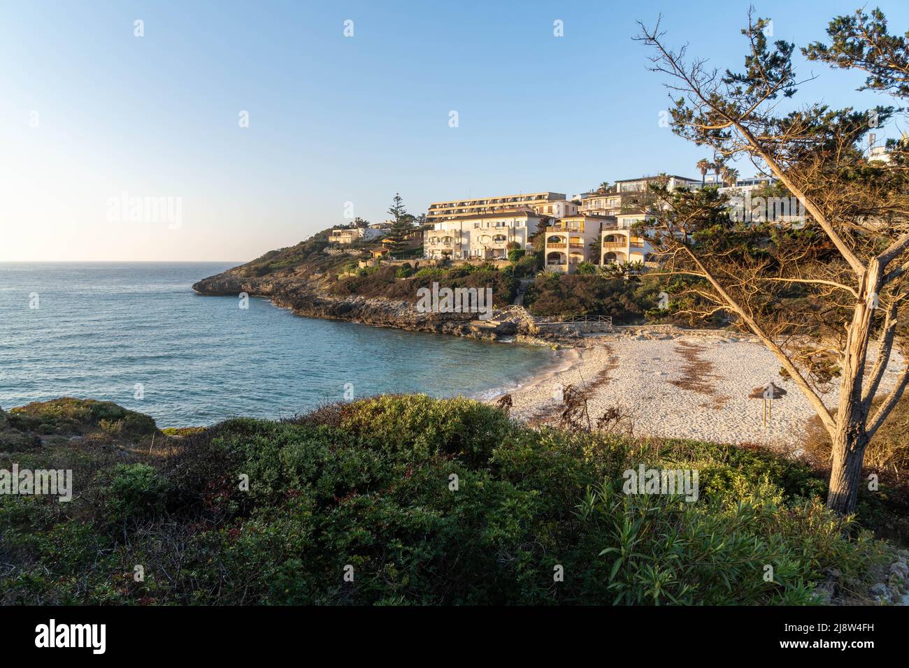 bay at porto christo, mallorca - spain, early morning Stock Photo - Alamy