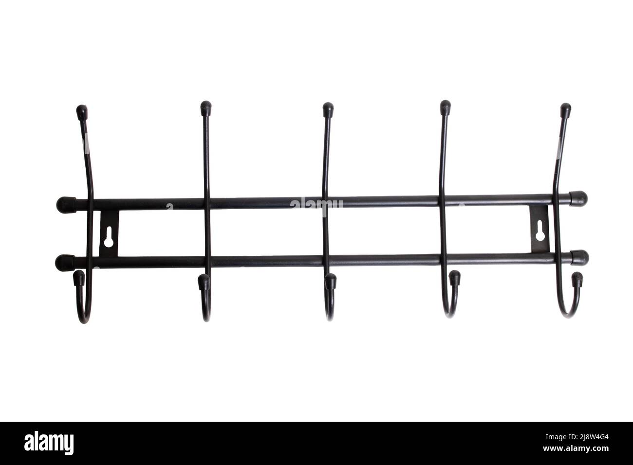 Metal coat hanger isolated on white background Stock Photo - Alamy