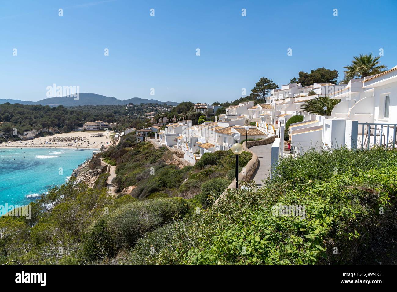 coast of mallorca, view of the sea from the top of the hill Stock Photo ...