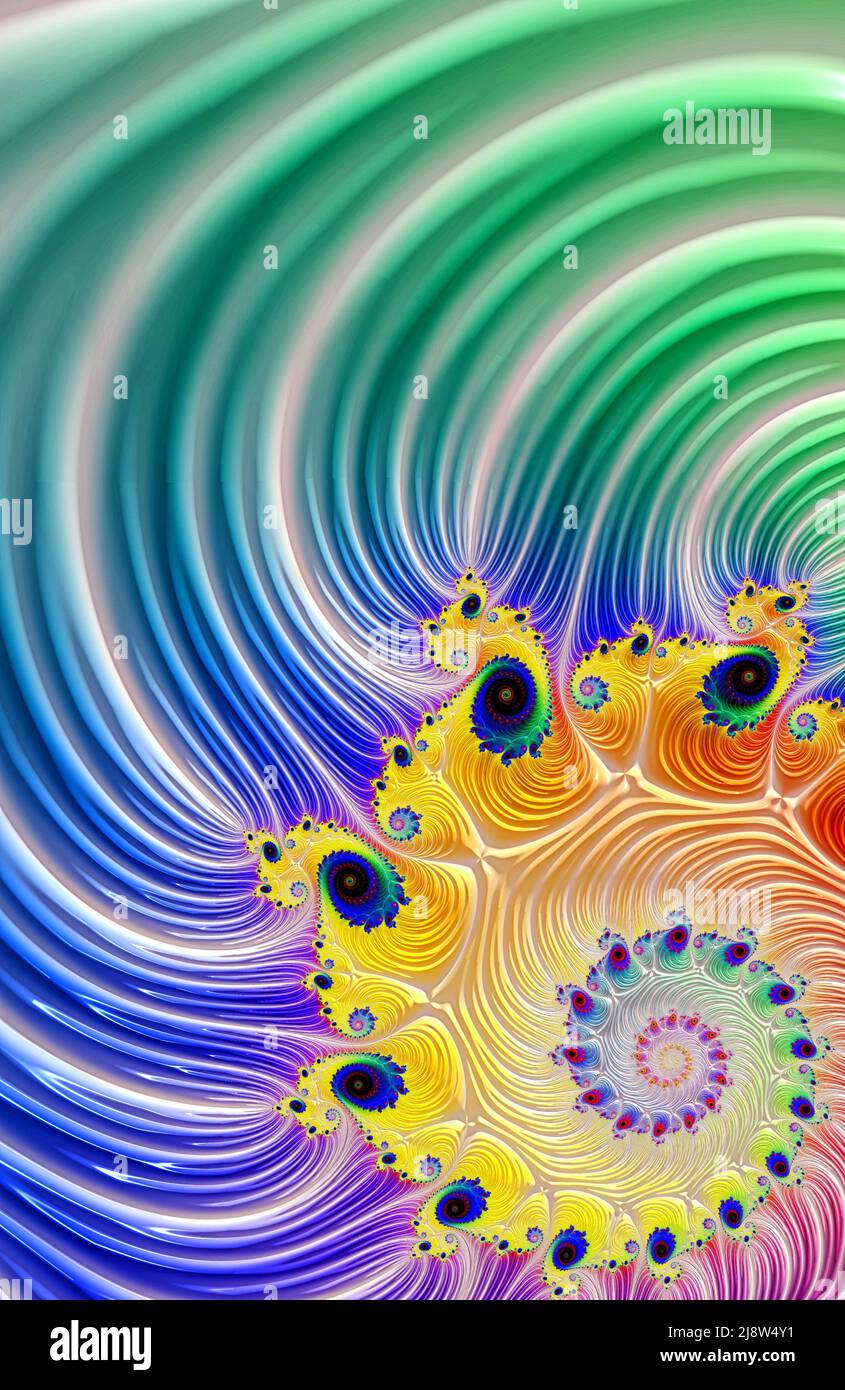 Background in pastel colors, pattern, fractal Illustration Stock Photo ...