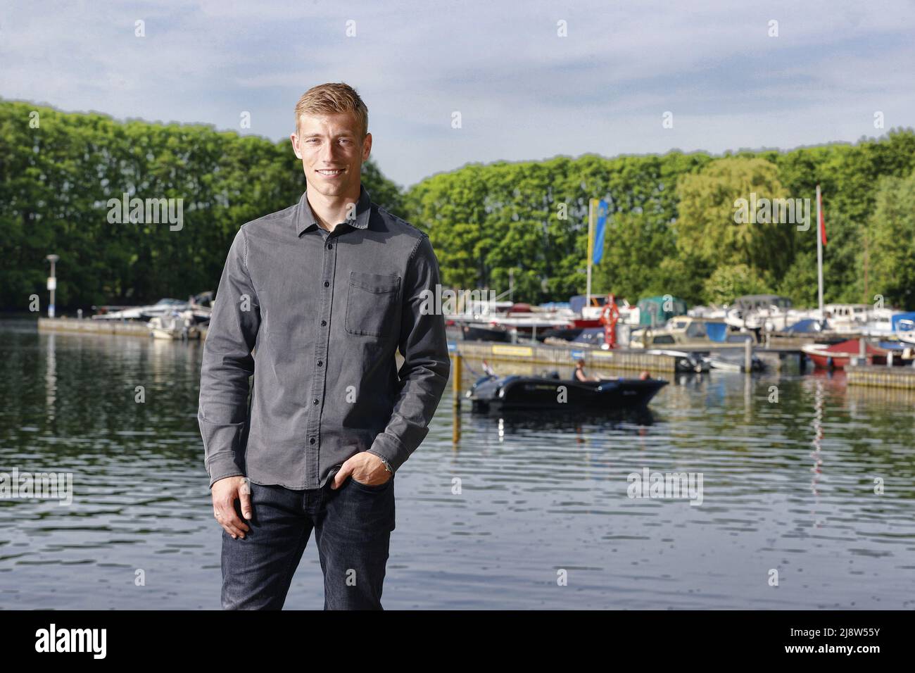 AMSTERDAM, 18-05-2022 Sloterplas , Zian Flemming player of ...