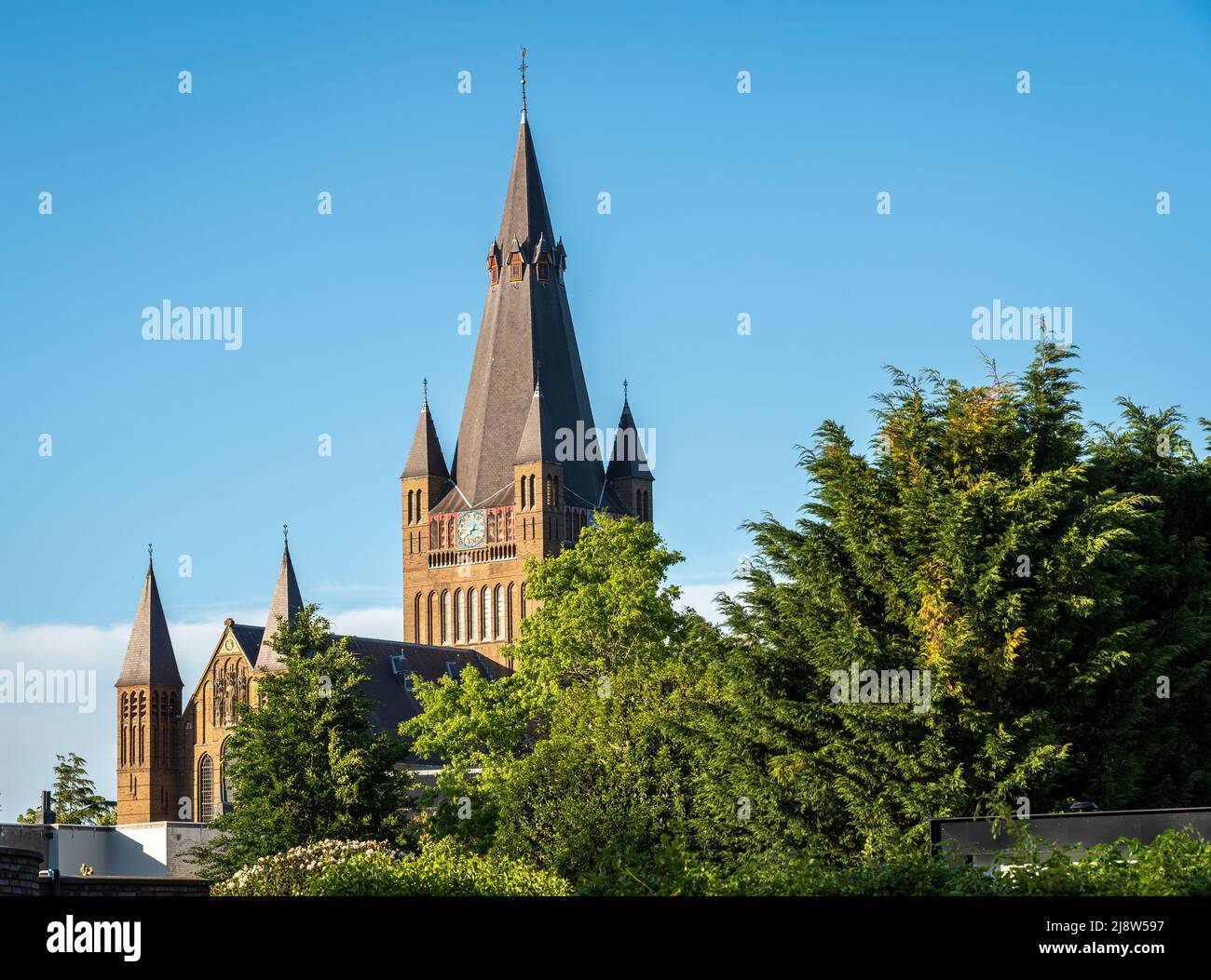 Tower of Sint-Laurentiuskerk, a roman catholic church located in Breda ...