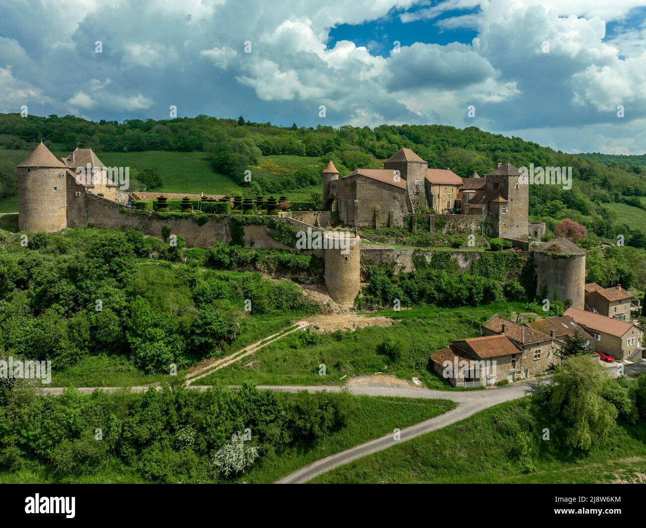 Berze le Chatel imposing fortress dominating the Lamartinien valley ...