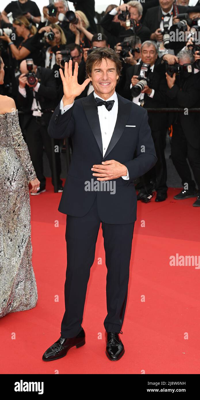 Tom Cruise attend the Top Gun: Maverick premiere at during the 75th ...