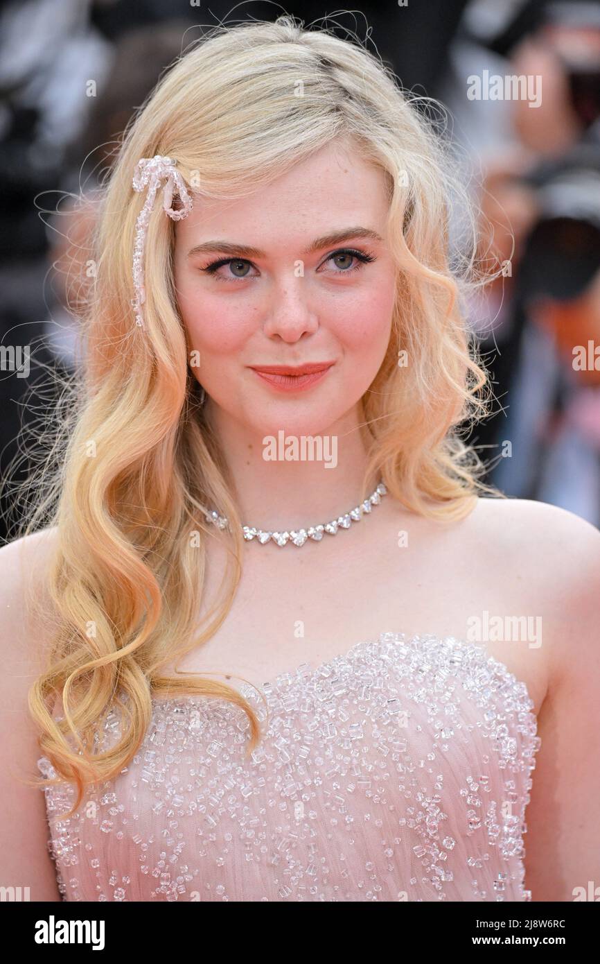 Elle Fanning attending the premiere of the movie Top Gun 2 Maverick ...