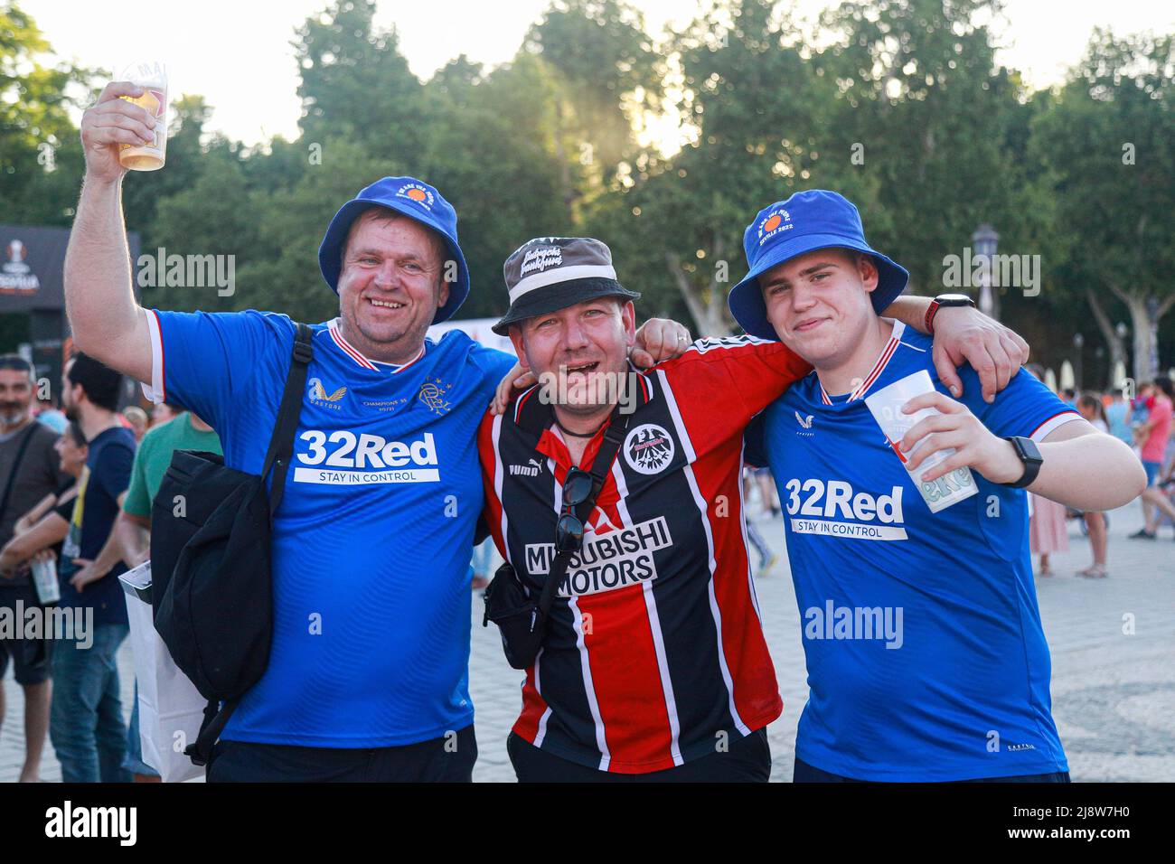 Glasgow Rangers fans during the UEFA Europa League, final match between ...