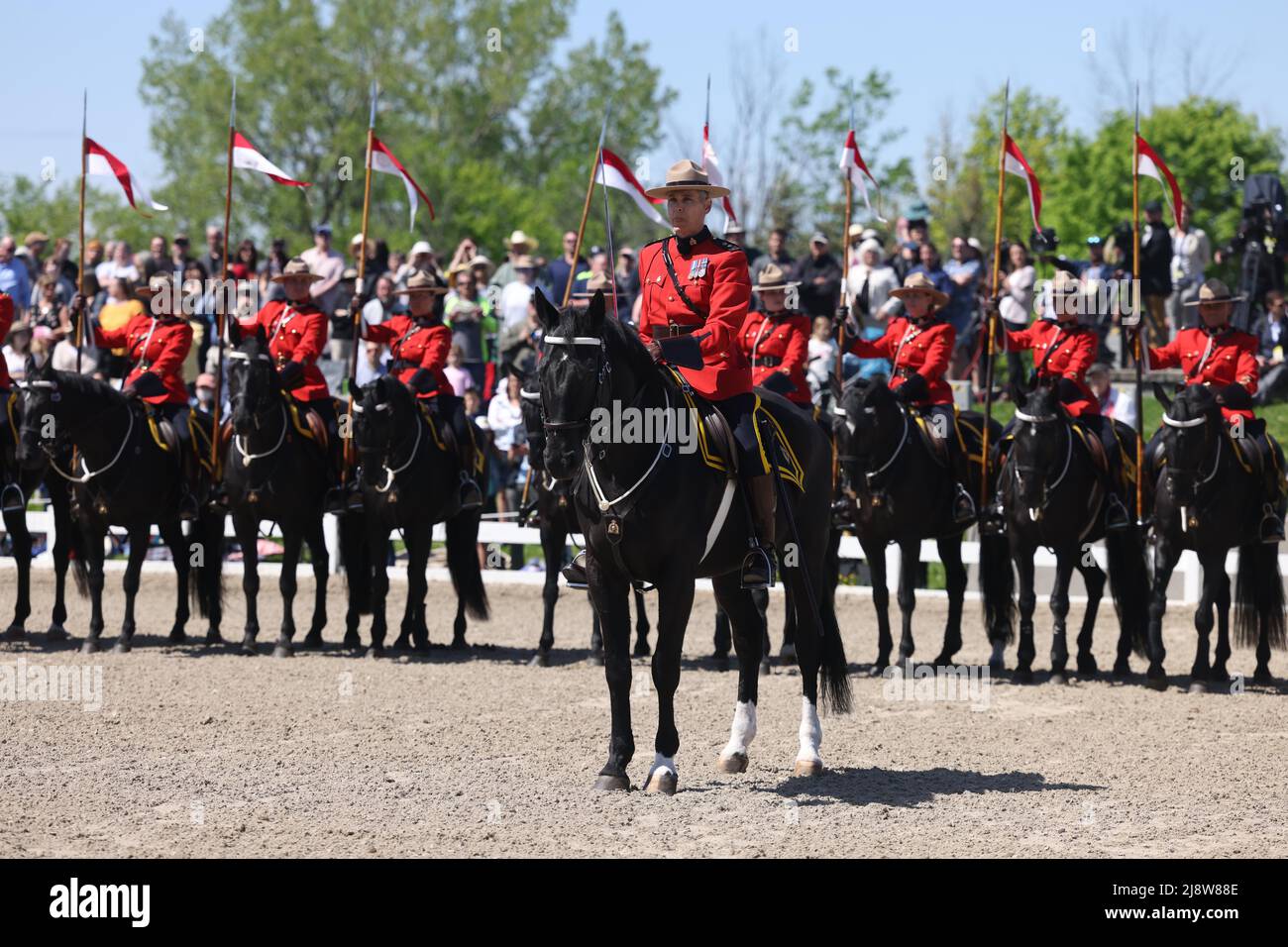 Royal Canadian Mounted Police (RCMP) display in Ottawa, for the Prince ...