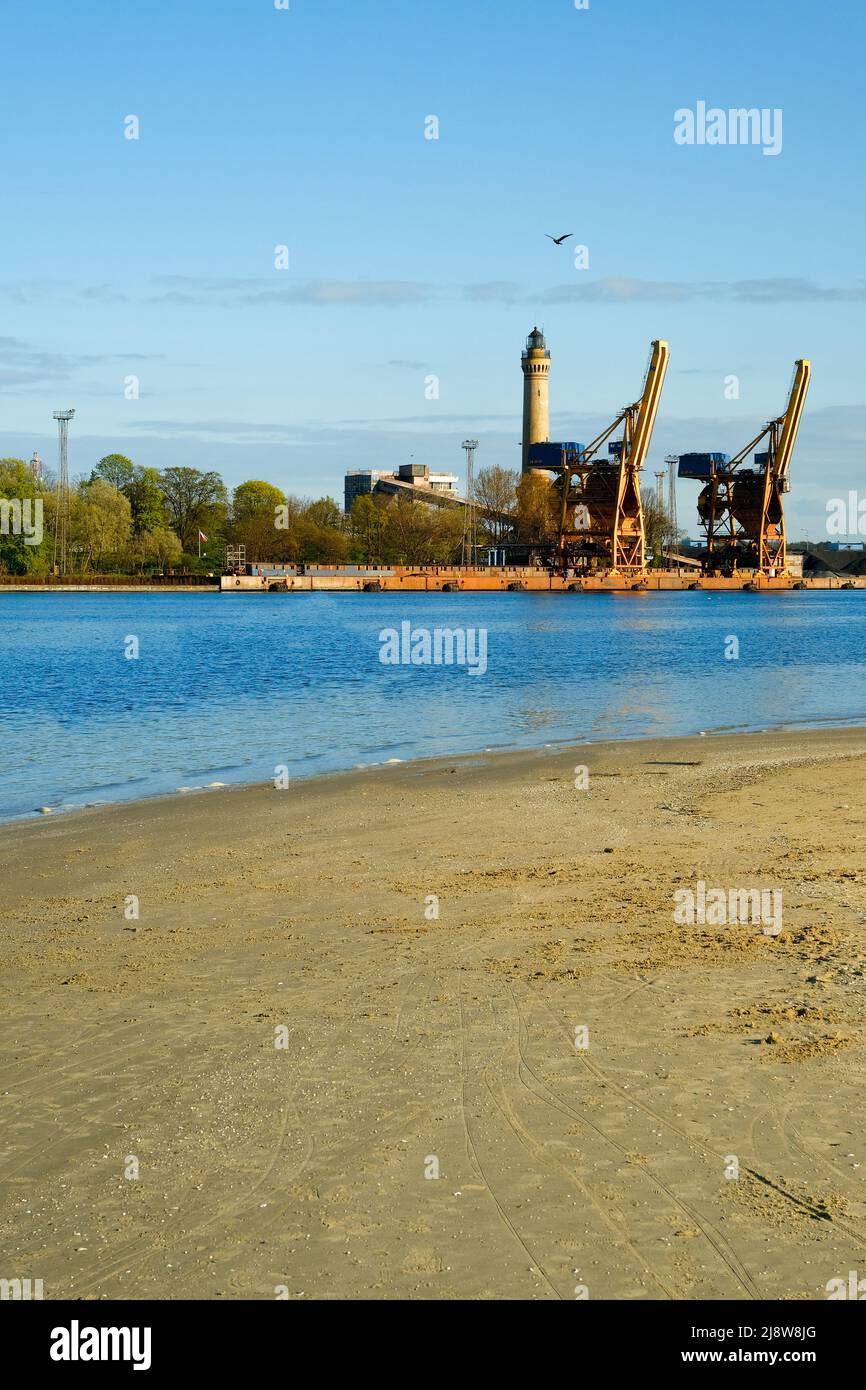 port cranes. . Industrial Zone . port Stock Photo - Alamy