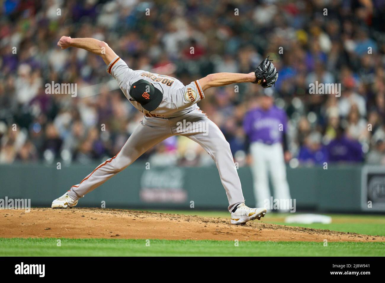 May 17 2022: San Francisco pitcher Tyler Rogers (71) throws a pitch during the game with ...