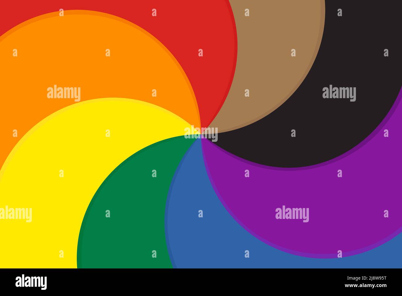 Rainbow black color geometric Stock Vector Images - Alamy