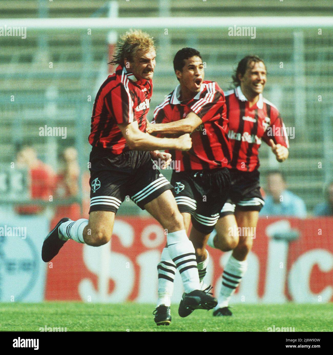 firo football: Bundesliga: 1995/96 Bayer 04 Leverkusen Rudi Voller ...