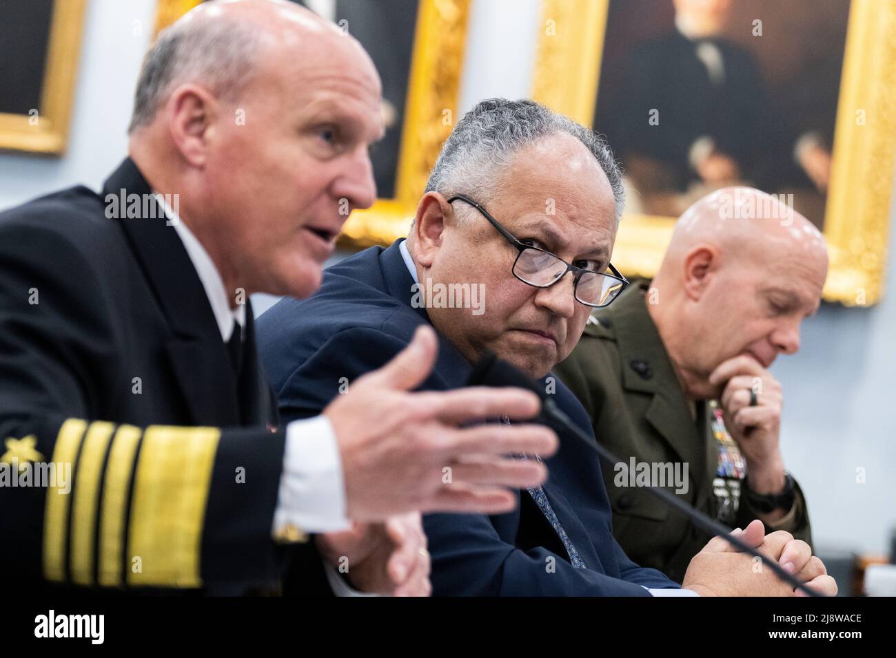 UNITED STATES - MAY 18: From left, Adm. Michael M. Gilday, chief of ...