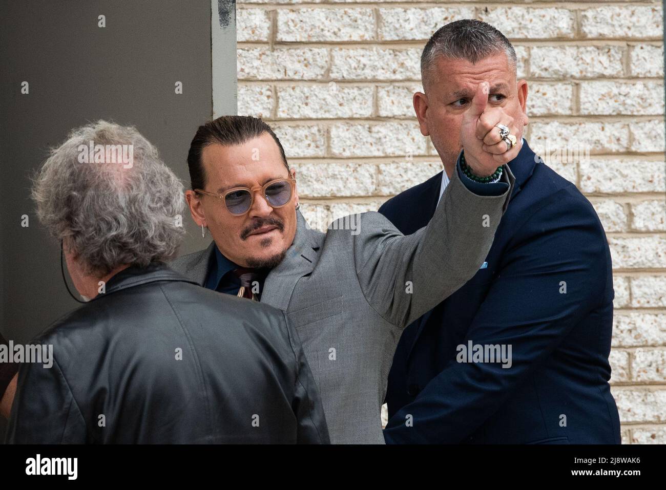 Johnny Depp. Anti-defamation trial at Fairfax County Courthouse in ...