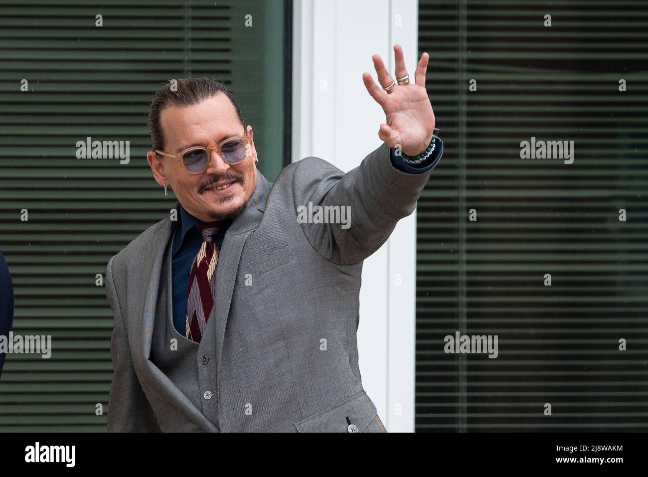 Johnny Depp. Anti-defamation trial at Fairfax County Courthouse in ...