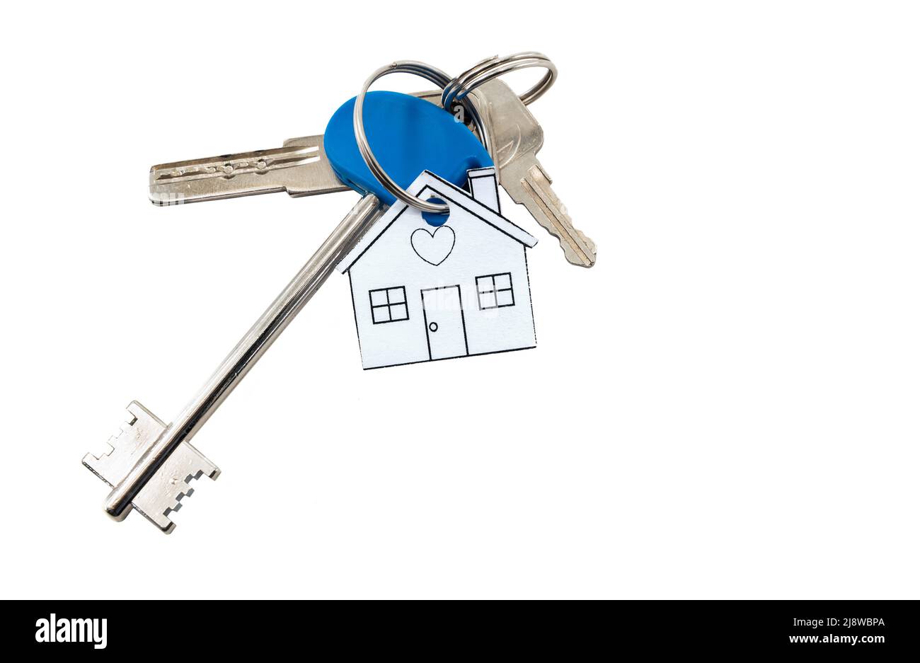 House key white flat Cut Out Stock Images & Pictures - Alamy