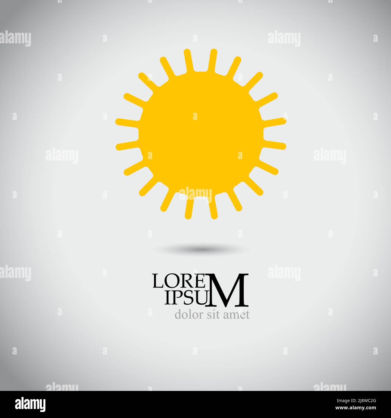 Simple sun. Flat design. Vector illustration Stock Vector Image & Art ...