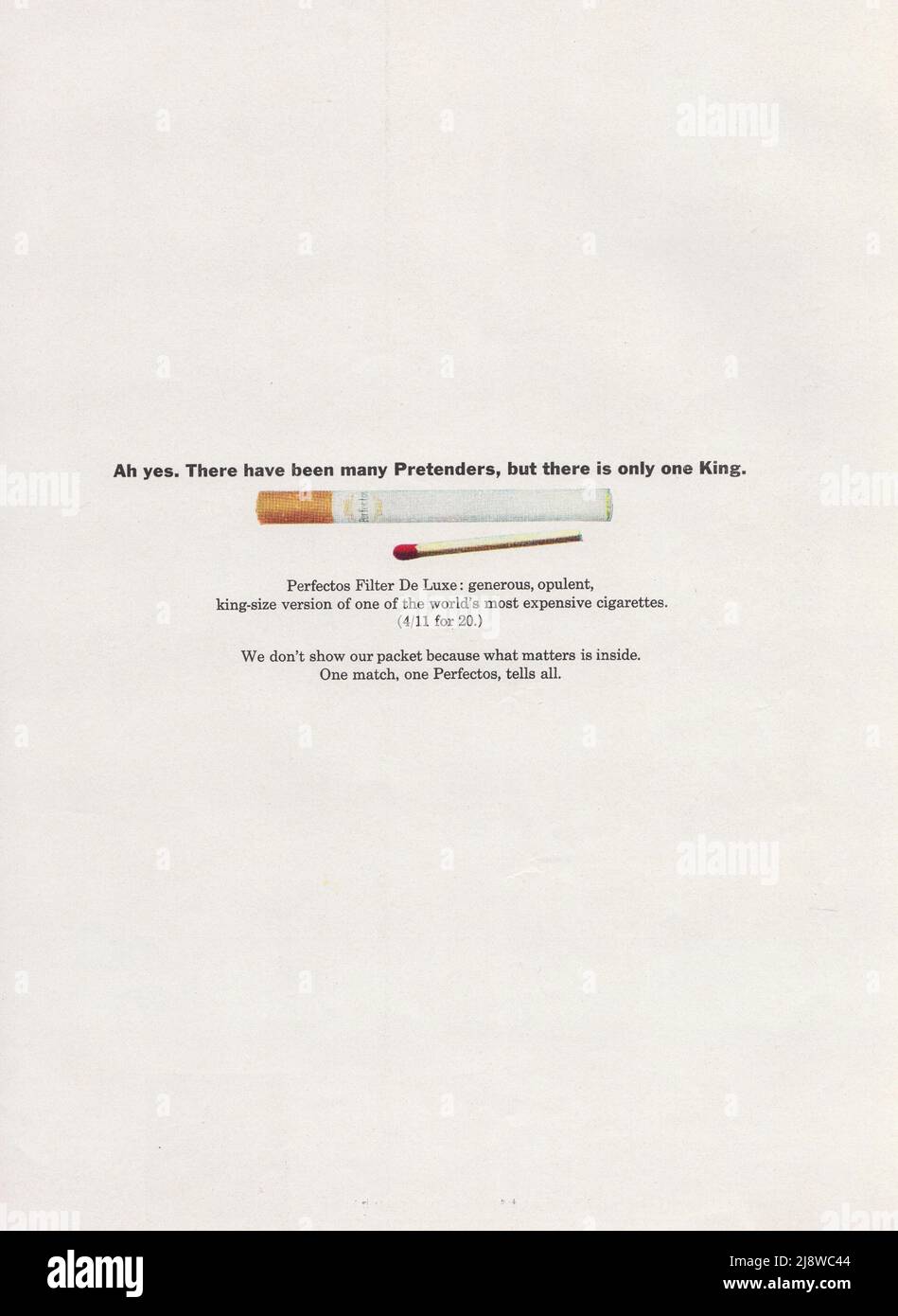 Perfectos cigarettes packet of cigarettes vintage paper advertisement ...