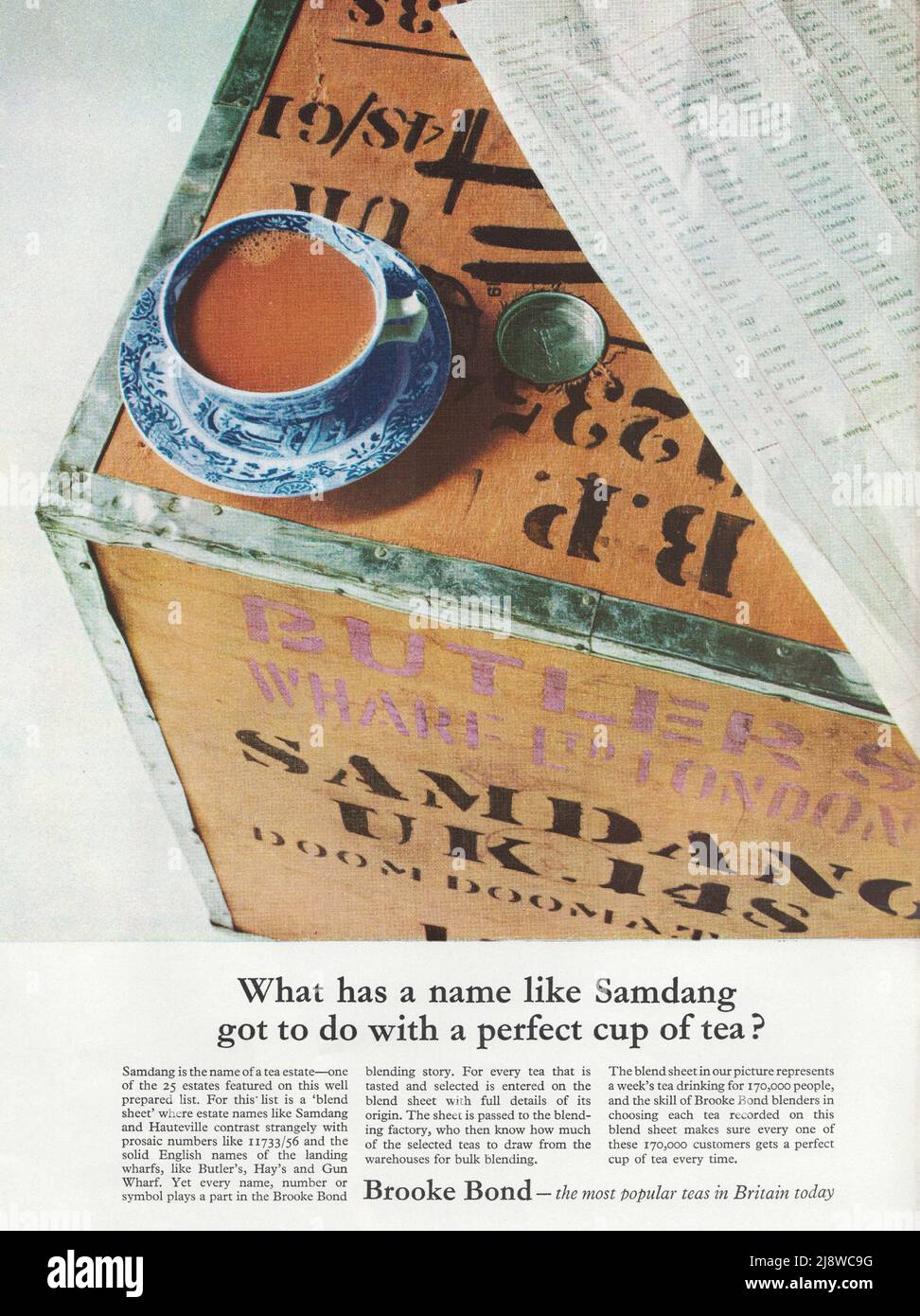 Brooke Bond tea British tea vintage advert advertisement ad 1970s 1980s ...
