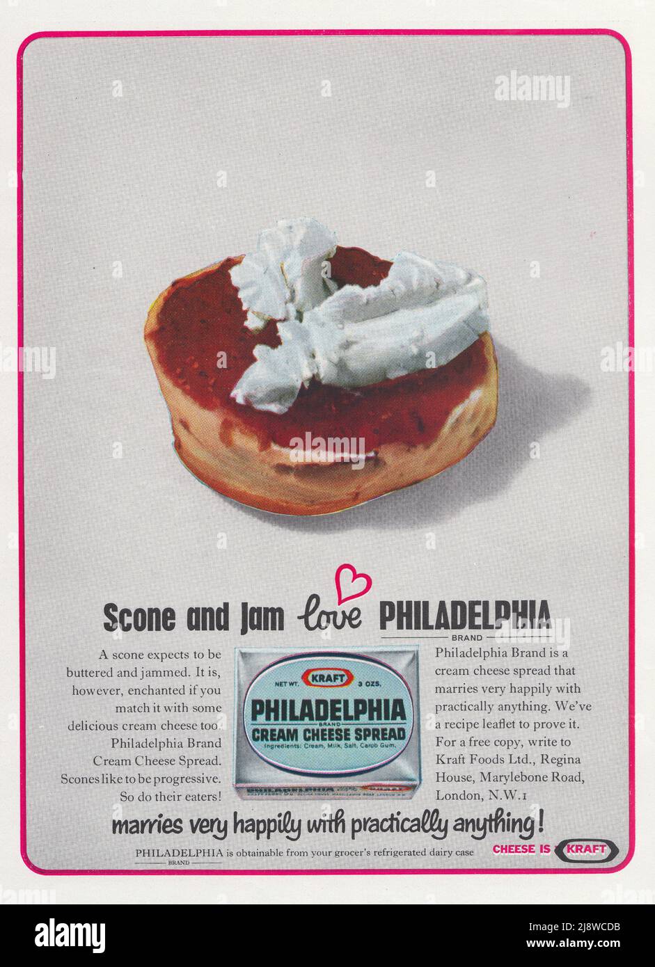 Philadelphia cream cheese spread advert hi-res stock photography and ...