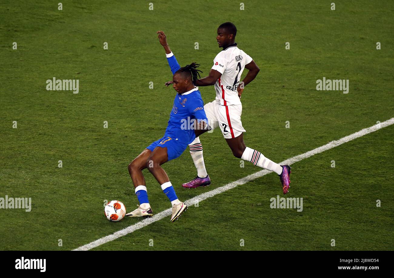 Rangers’ Joe Aribo scores their side's first goal of the game during ...