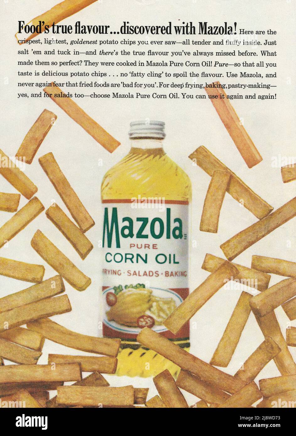 Olive oil corn oil vintage paper advertisement advert 1970s 1980s ...