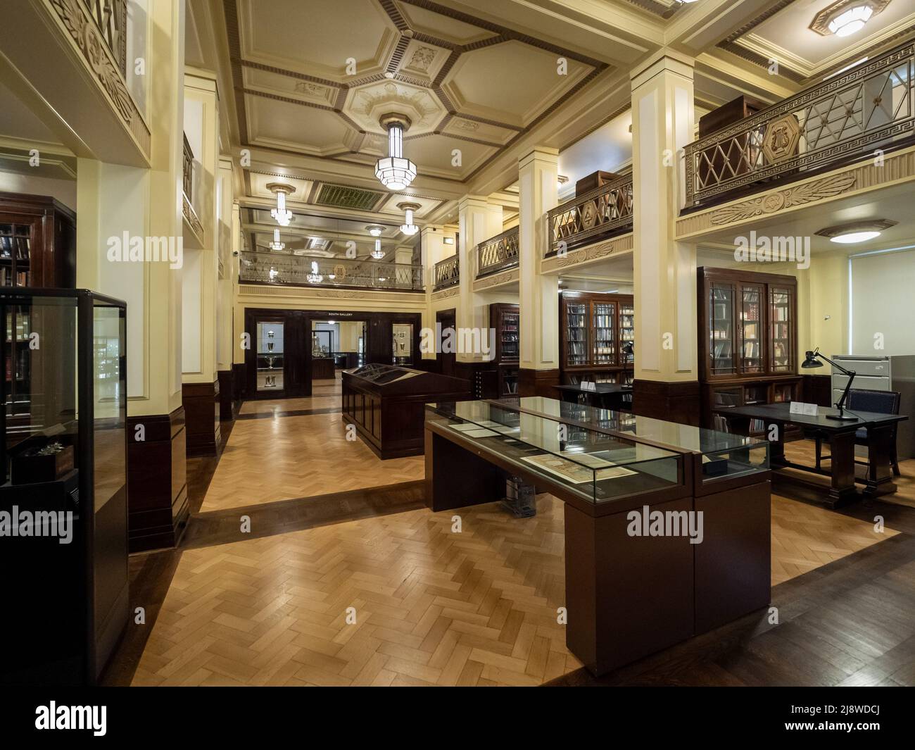The Art Deco library of the Museum of Freemasonry situated in the ...