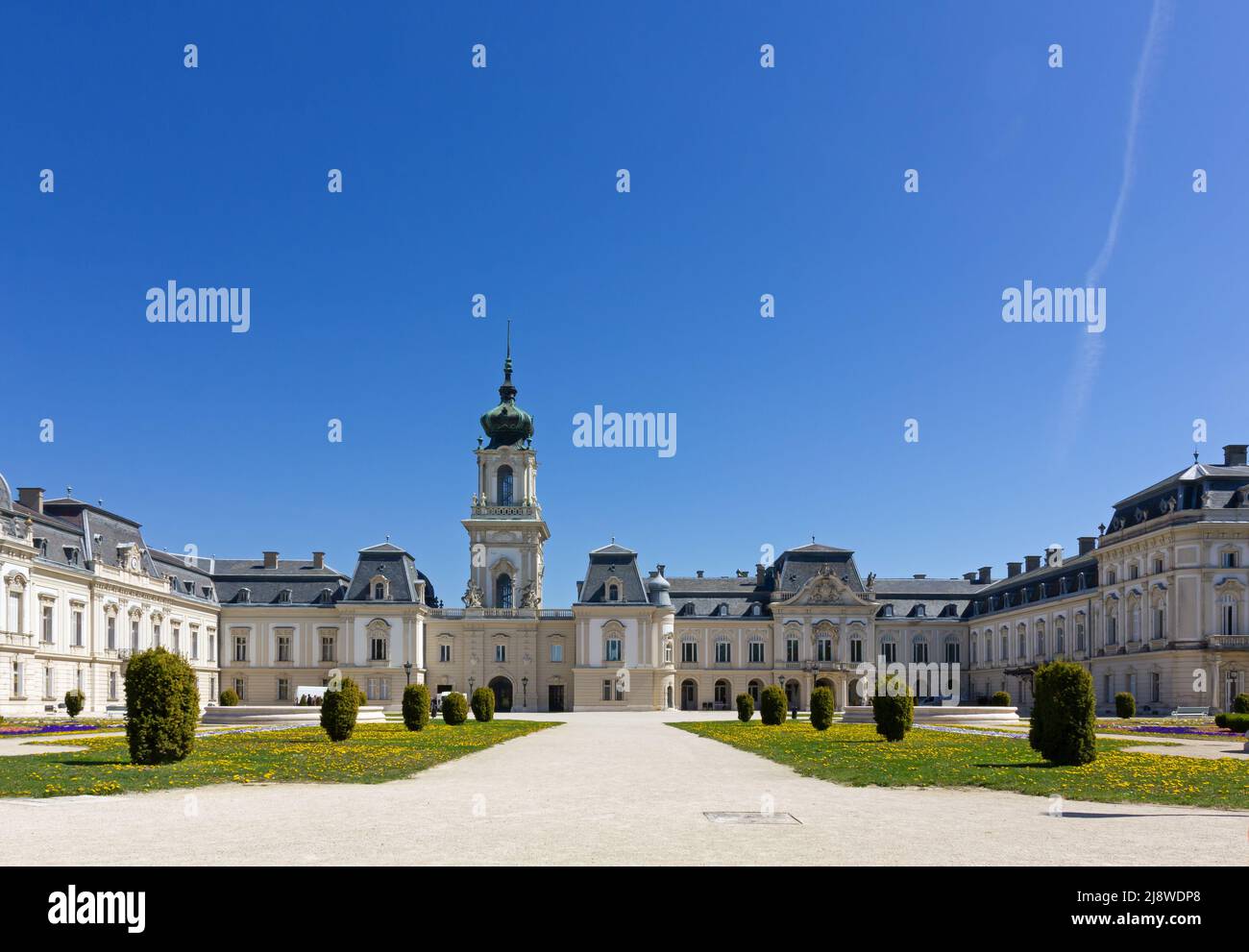 Festetics baroque palace at the center of its magnificent park in ...