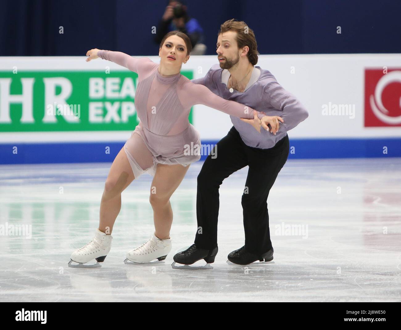 Kaitlin Hawayek / Jean-Luc Baker of USA during the ISU World Figure ...