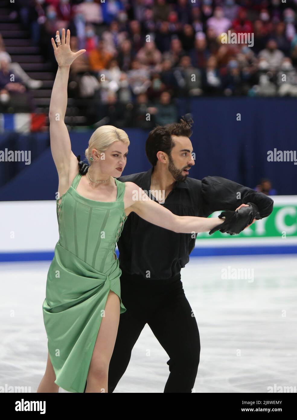 Olivia Smart / Adrià Díaz of Spain during the ISU World Figure Skating ...