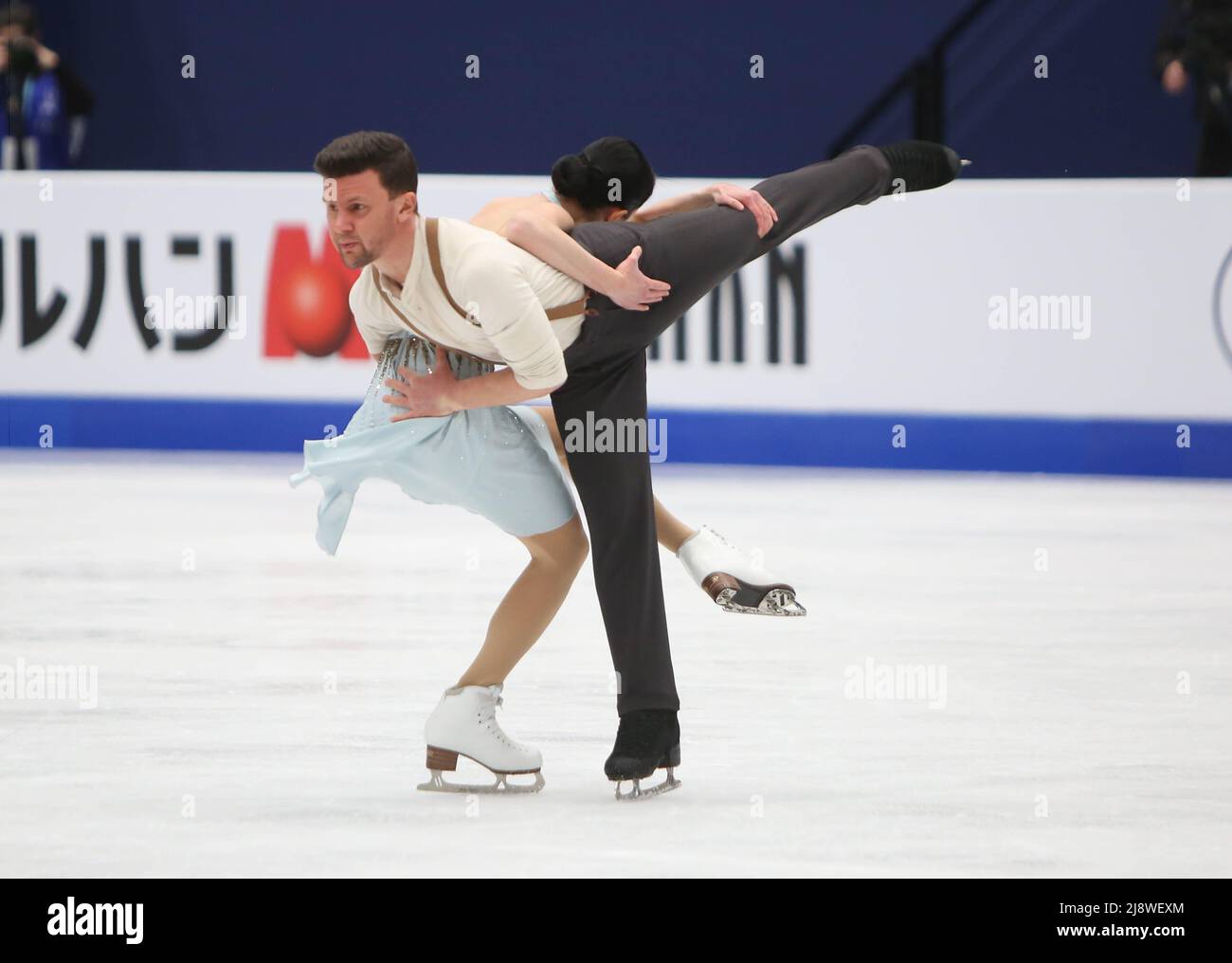 Charlène Guignard / Marco Fabbri of Italy during the ISU World Figure ...