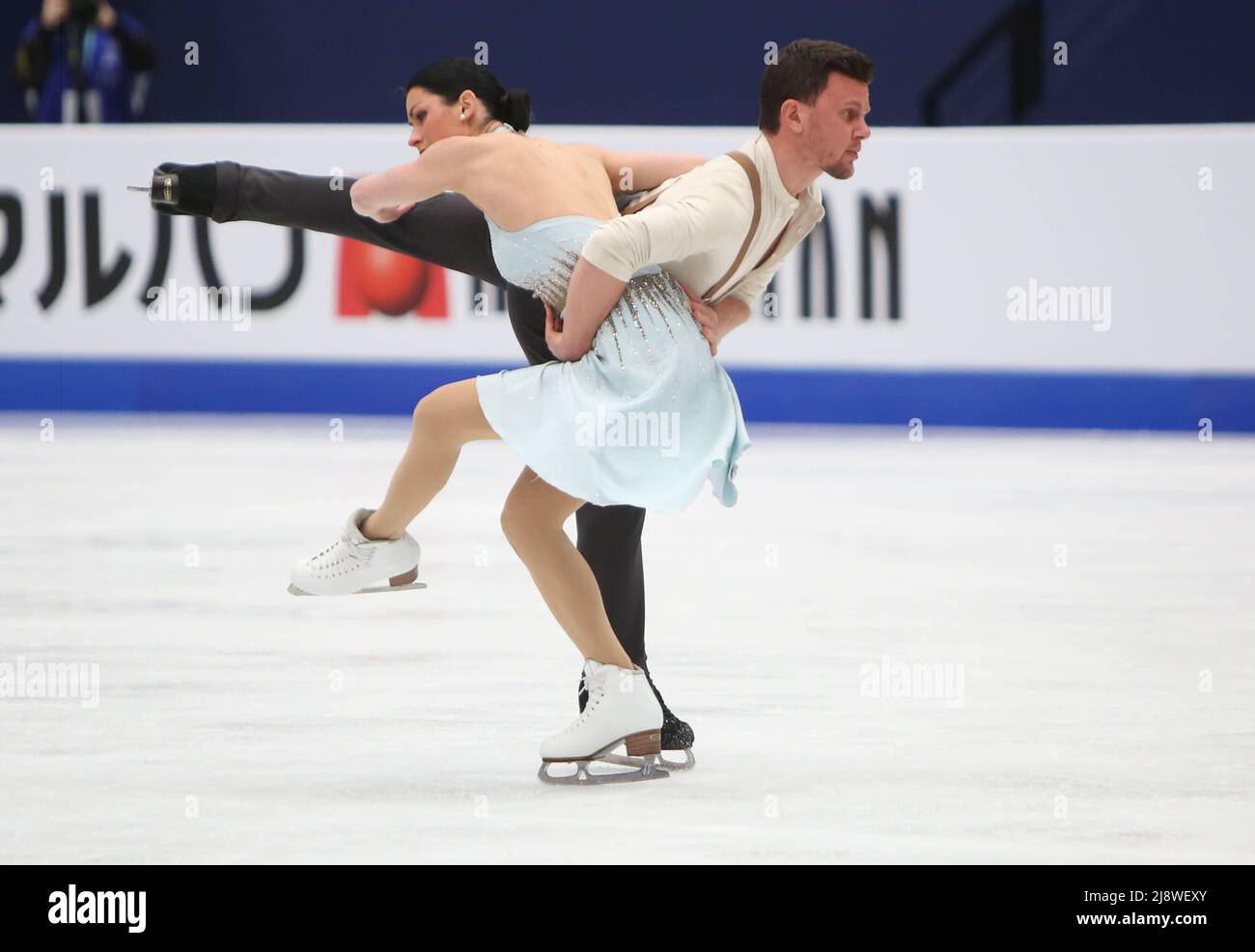 Charlène Guignard / Marco Fabbri of Italy during the ISU World Figure ...