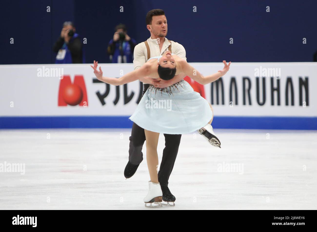 Charlène Guignard / Marco Fabbri of Italy during the ISU World Figure ...