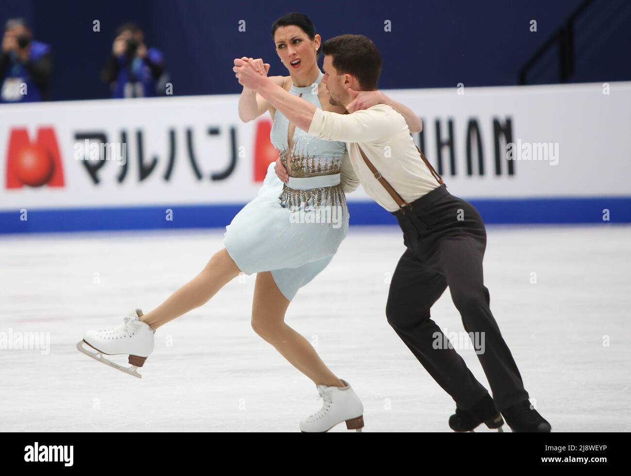 Charlène Guignard / Marco Fabbri of Italy during the ISU World Figure ...