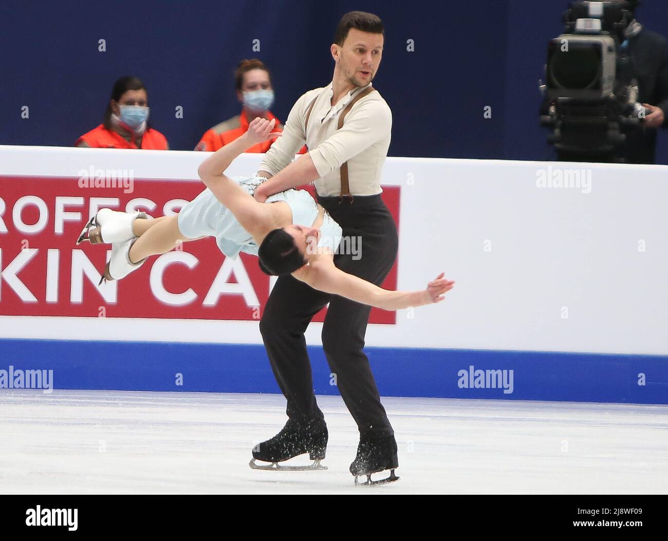 Charlène Guignard / Marco Fabbri of Italy during the ISU World Figure ...