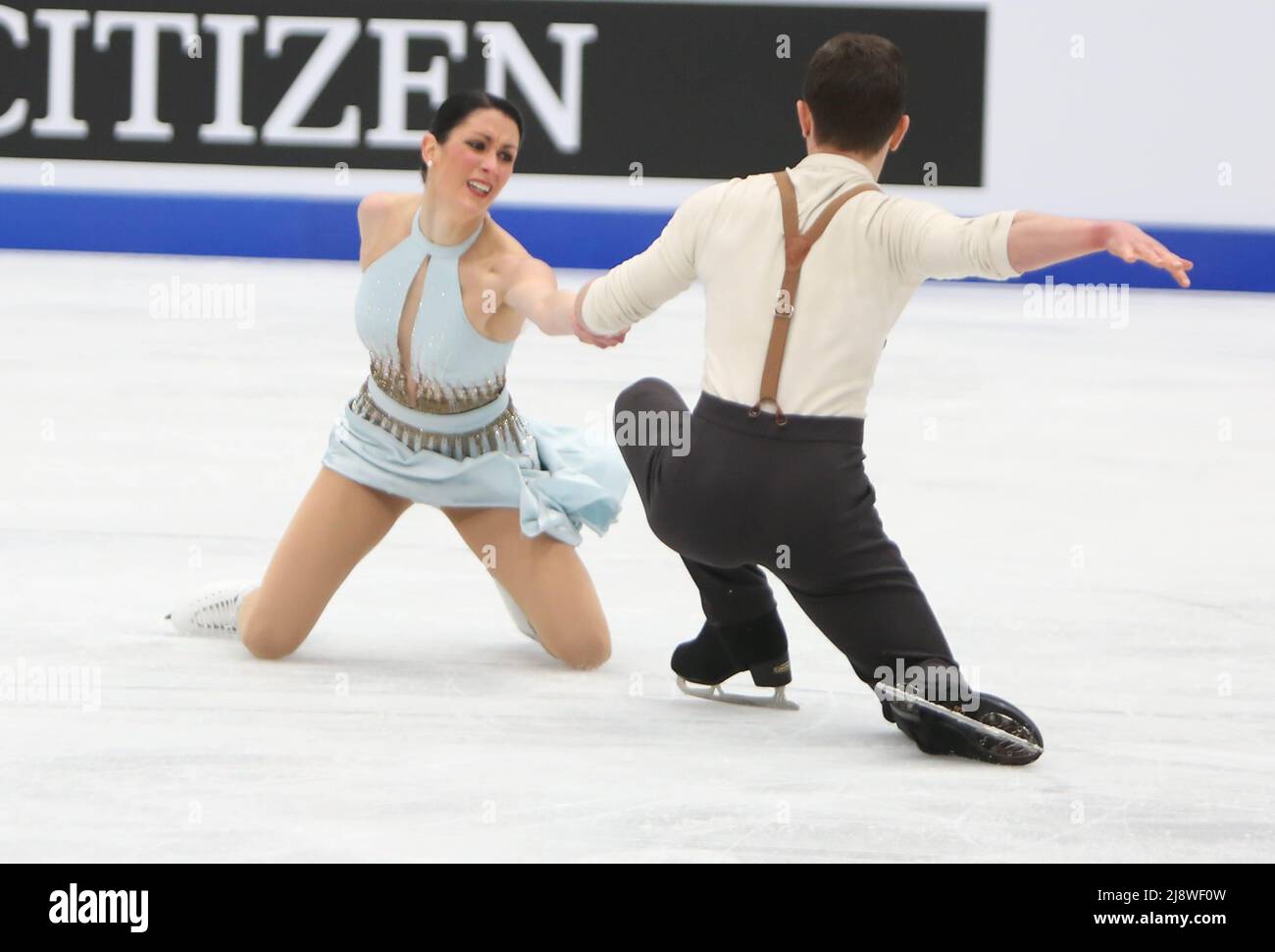 Charlène Guignard / Marco Fabbri of Italy during the ISU World Figure ...