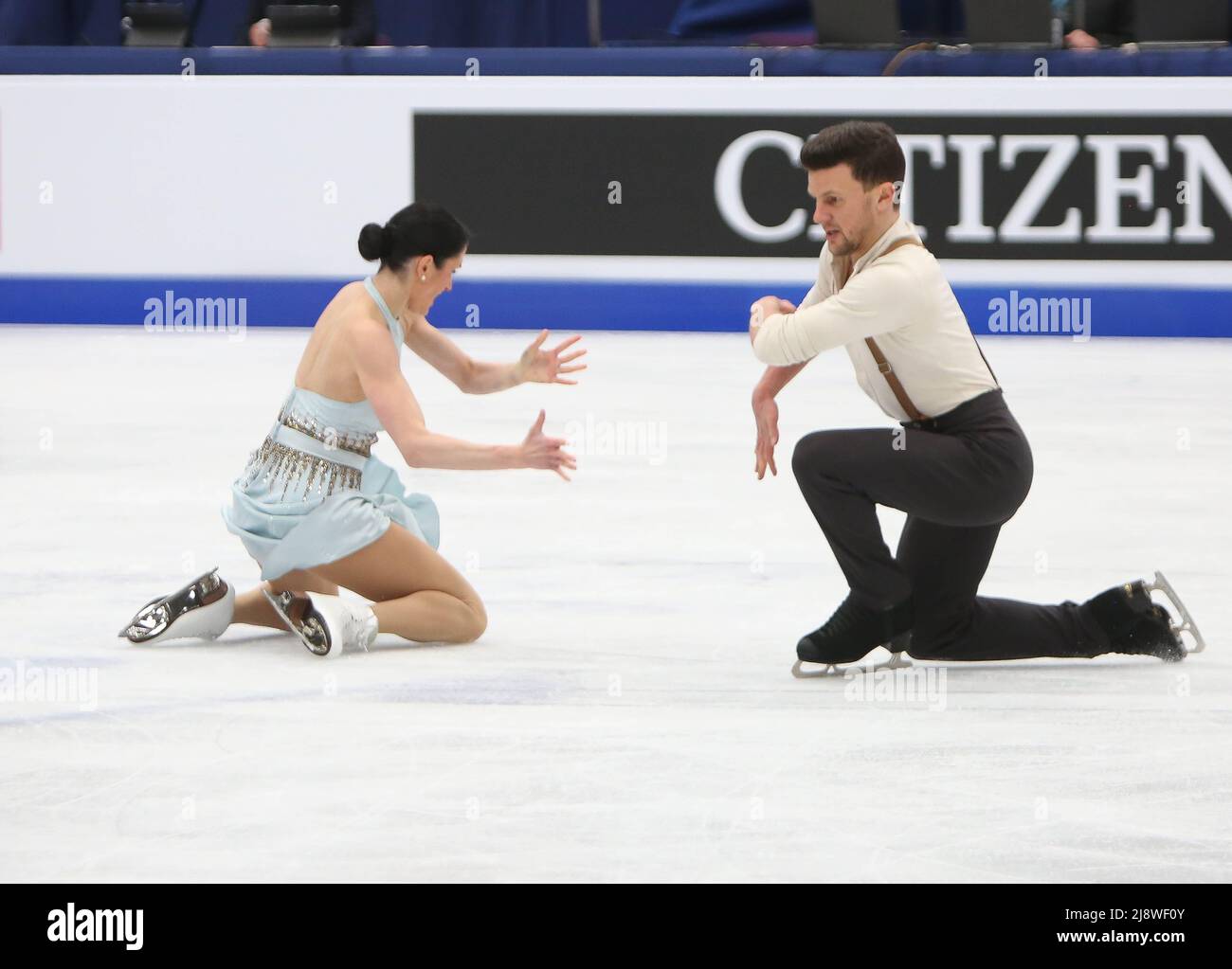 Charlène Guignard / Marco Fabbri of Italy during the ISU World Figure ...
