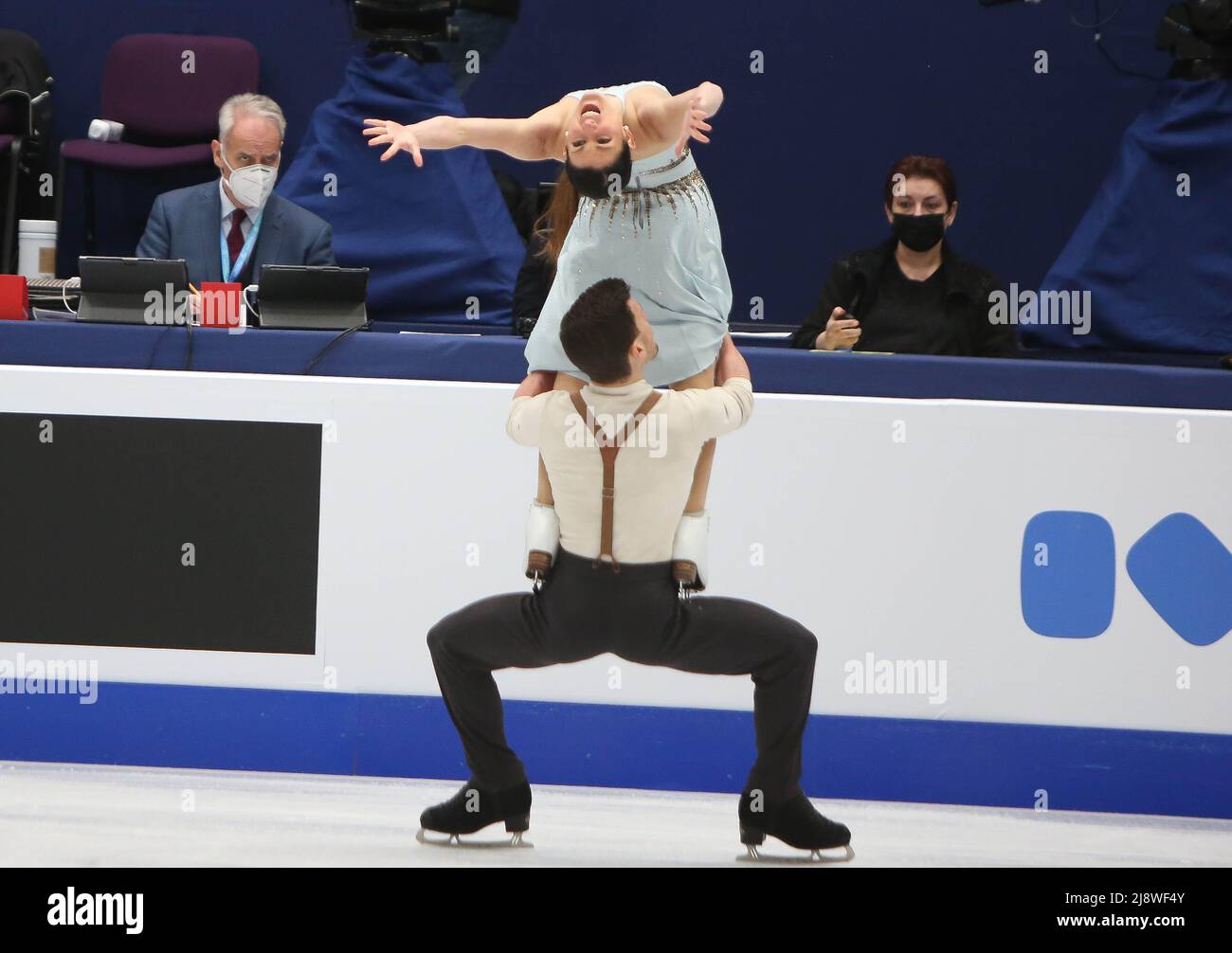 Charlène Guignard / Marco Fabbri of Italy during the ISU World Figure ...