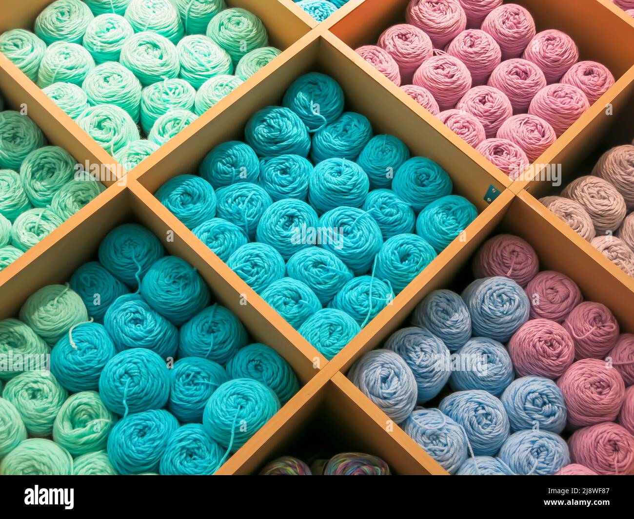 bYarn on Display in Retail Store Stock Photo - Alamy