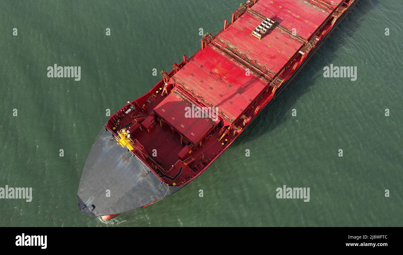 Ship from above. Reykjavik Harbour, Icealnd Stock Photo - Alamy