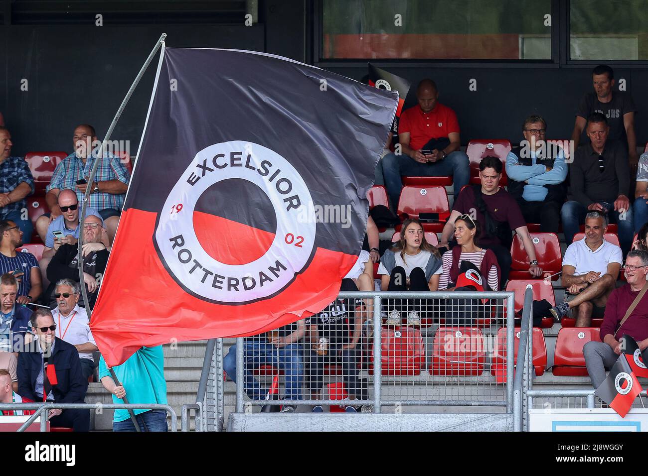 ROTTERDAM, NETHERLANDS - MAY 18: Flag Excelsior Rotterdam during the ...