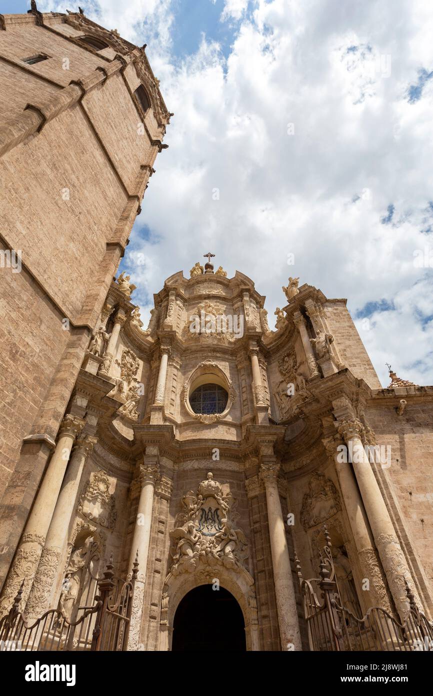 The baroque door of the Irons, which gives access to the Valencia ...