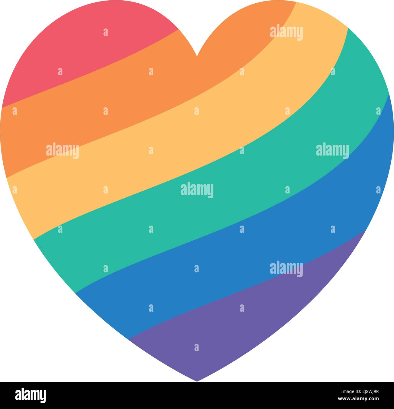 pride heart illustration Stock Vector Image & Art - Alamy