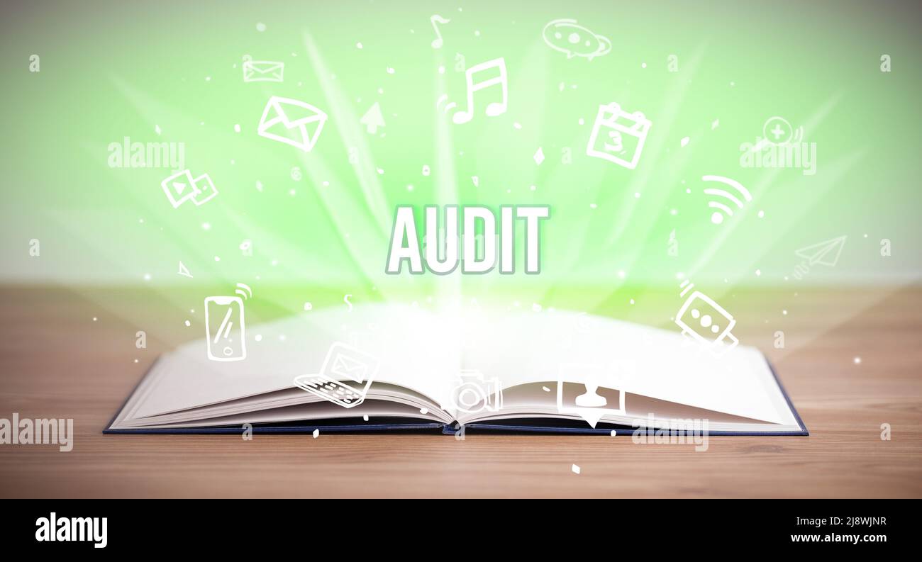 open book with business inscription Stock Photo - Alamy