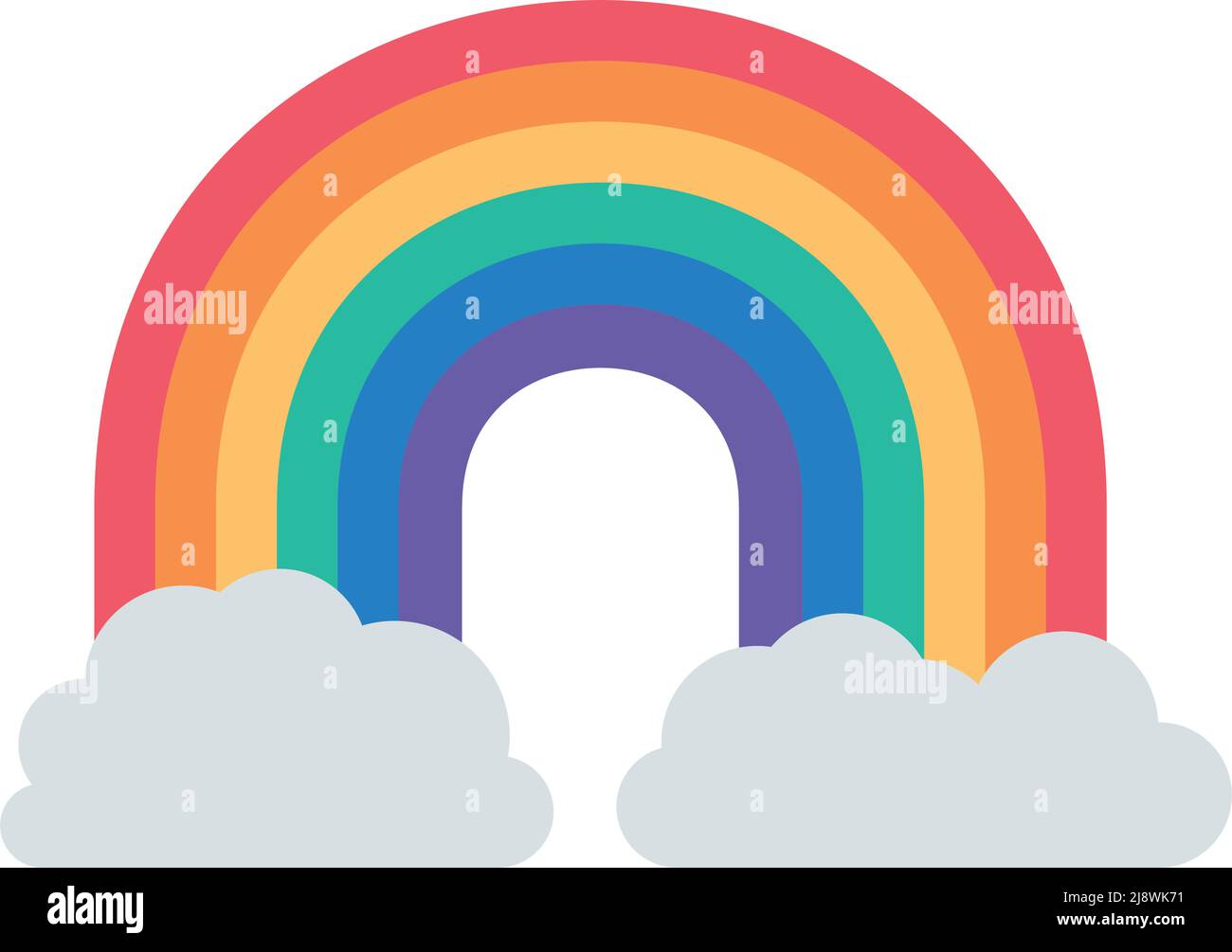 bright rainbow illustration Stock Vector Image & Art - Alamy