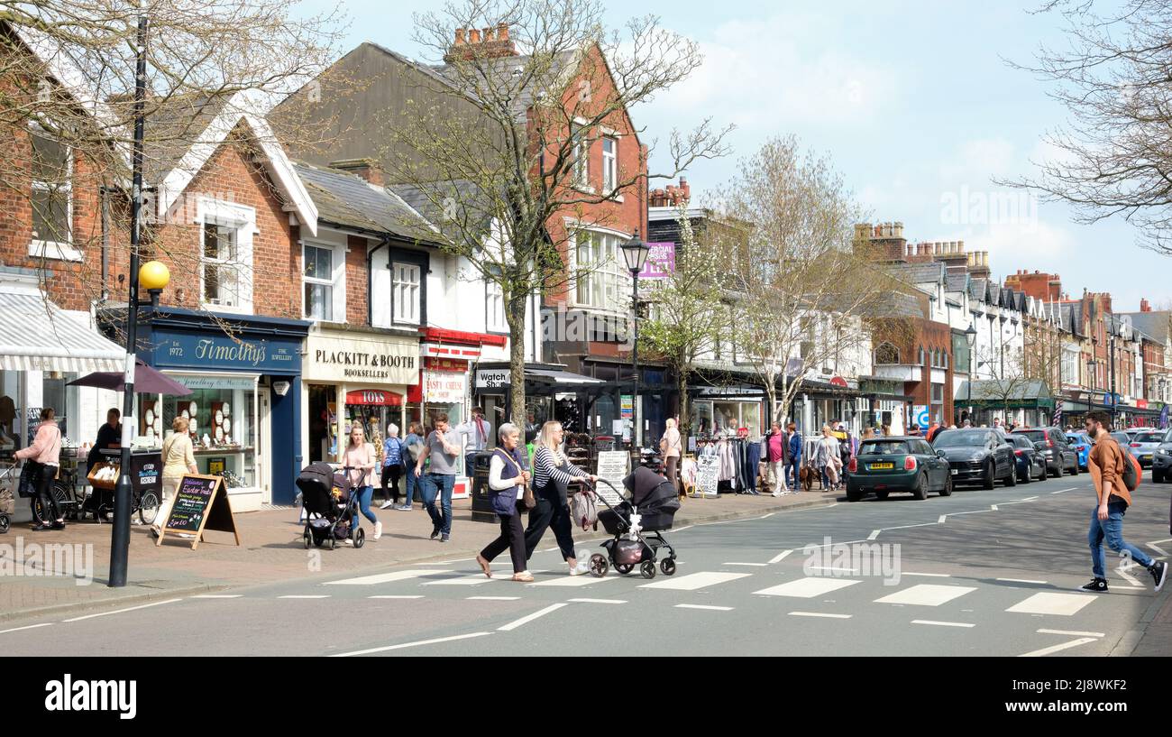 Spring Day on Lytham high street Stock Photo - Alamy