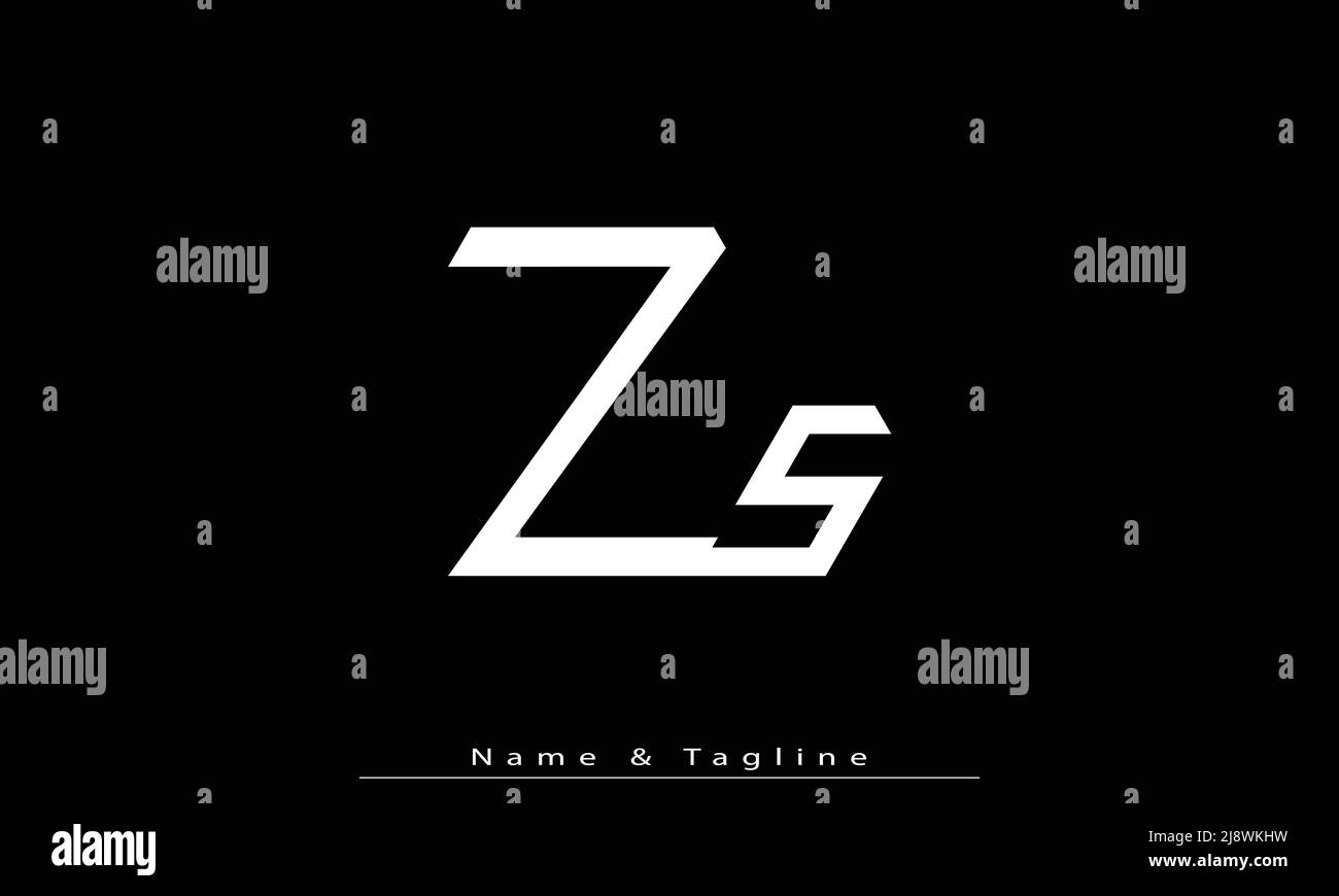 Alphabet letters Initials Monogram logo ZS, SZ Stock Vector Image & Art ...